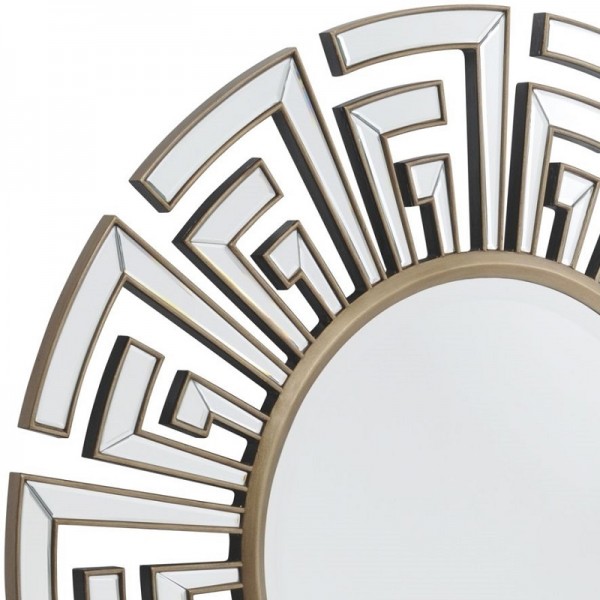 Claridge Deco Round Mirror Yorkshire, UK | United Furnishings