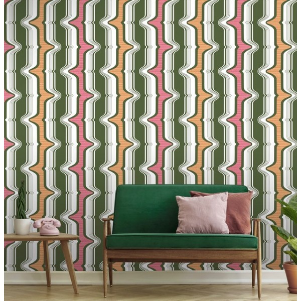 Designer Wallpaper - Marzipan - Multi Yorkshire, UK | United Furnishings
